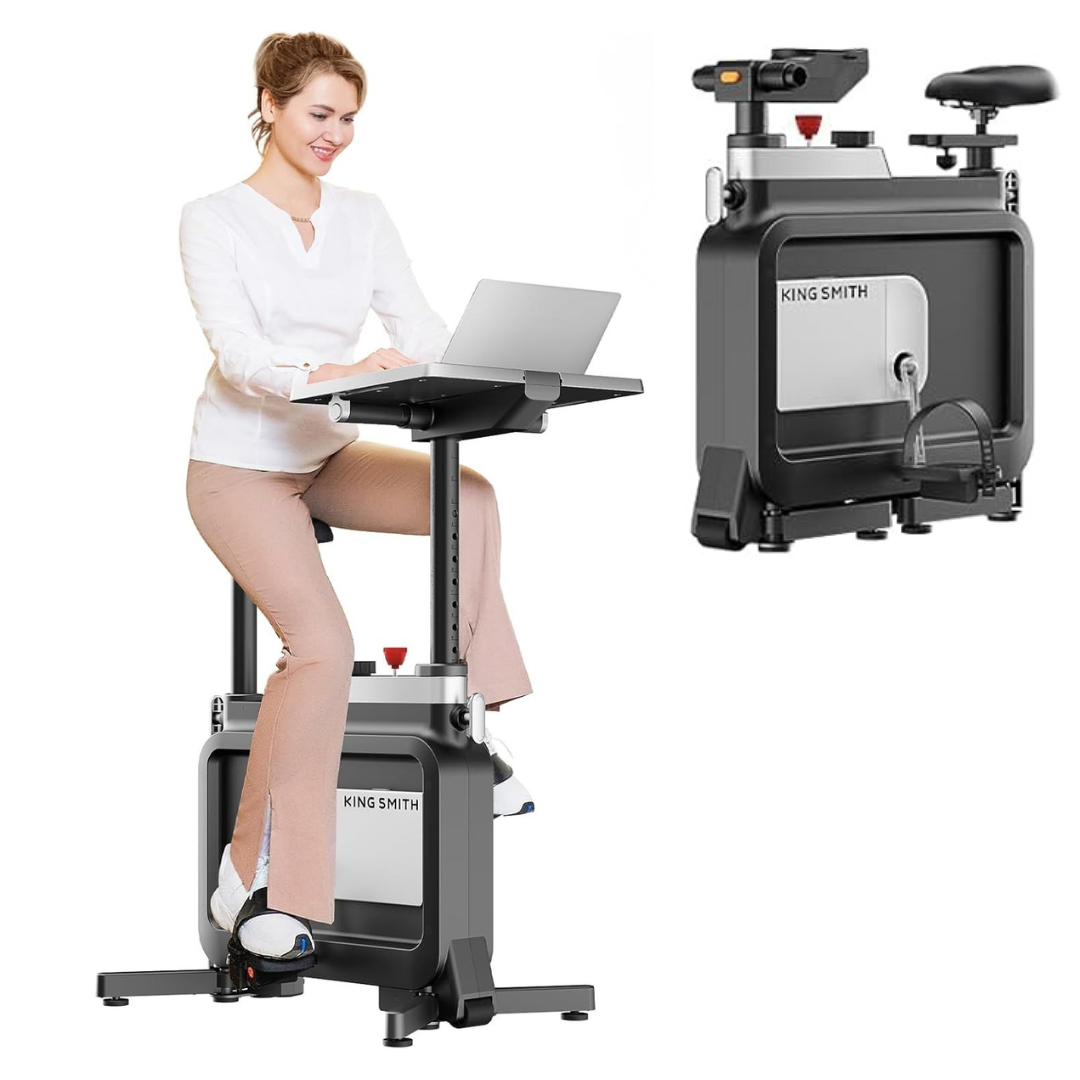 Kingsmith W1B 3-in-1 Foldable Exercise Bike – Compact Under-Desk Fitne