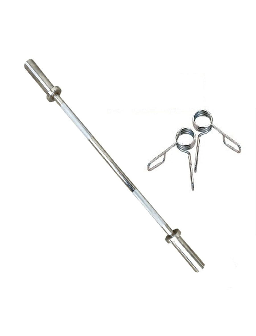 1441 Fitness 4ft Olympic Straight Bar with Collars | 7 kg