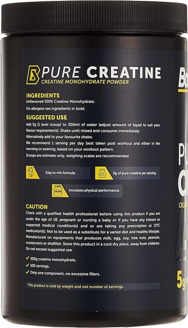 Basix Performance Pure Creatine for , Unflavored, 500 Grams